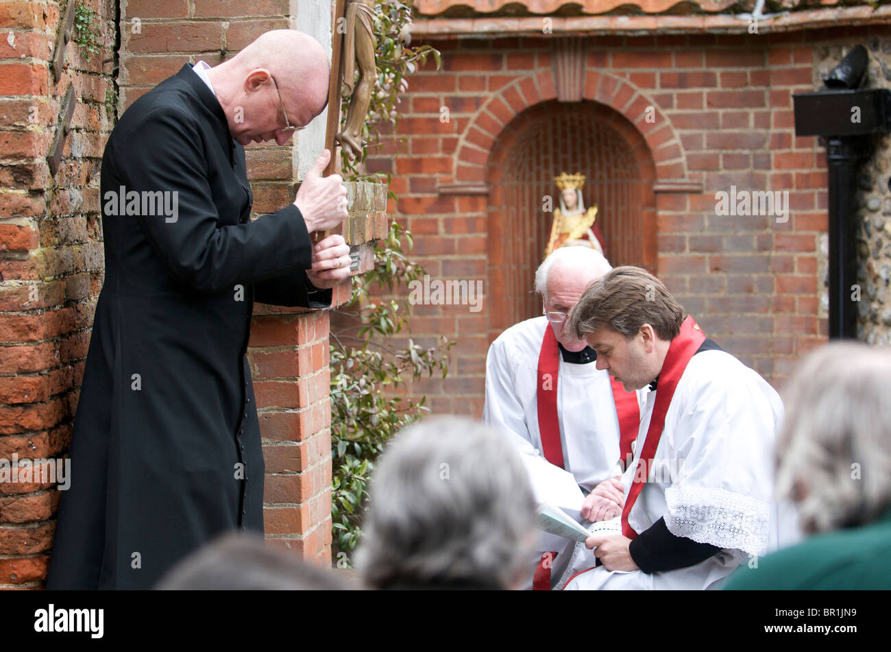 Easter Service at The Shrine of Our Lady of Walsingham, Norfolk Stock ...