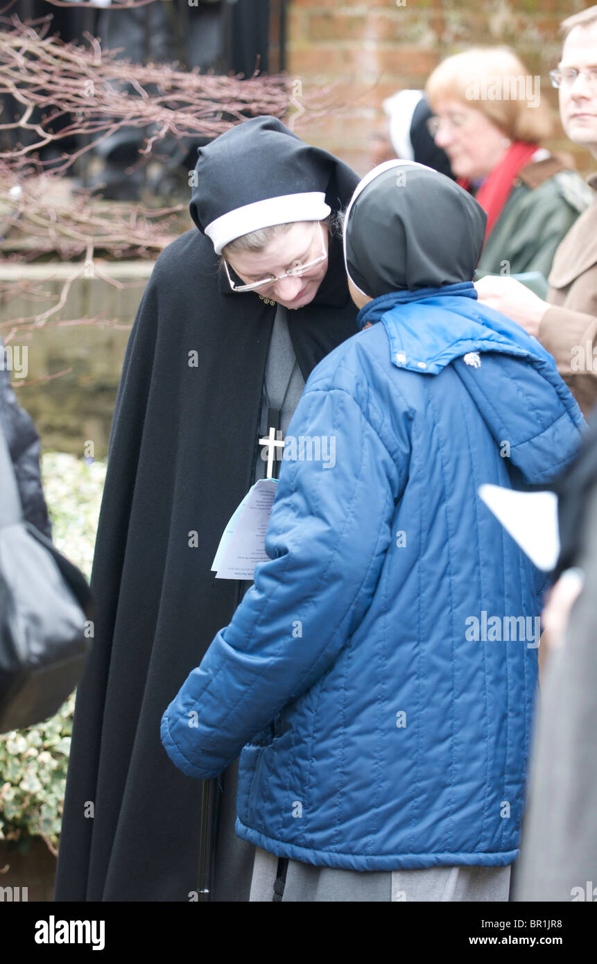 Two Nuns at a Easter Service at The Shrine of Our Lady of Walsingham ...
