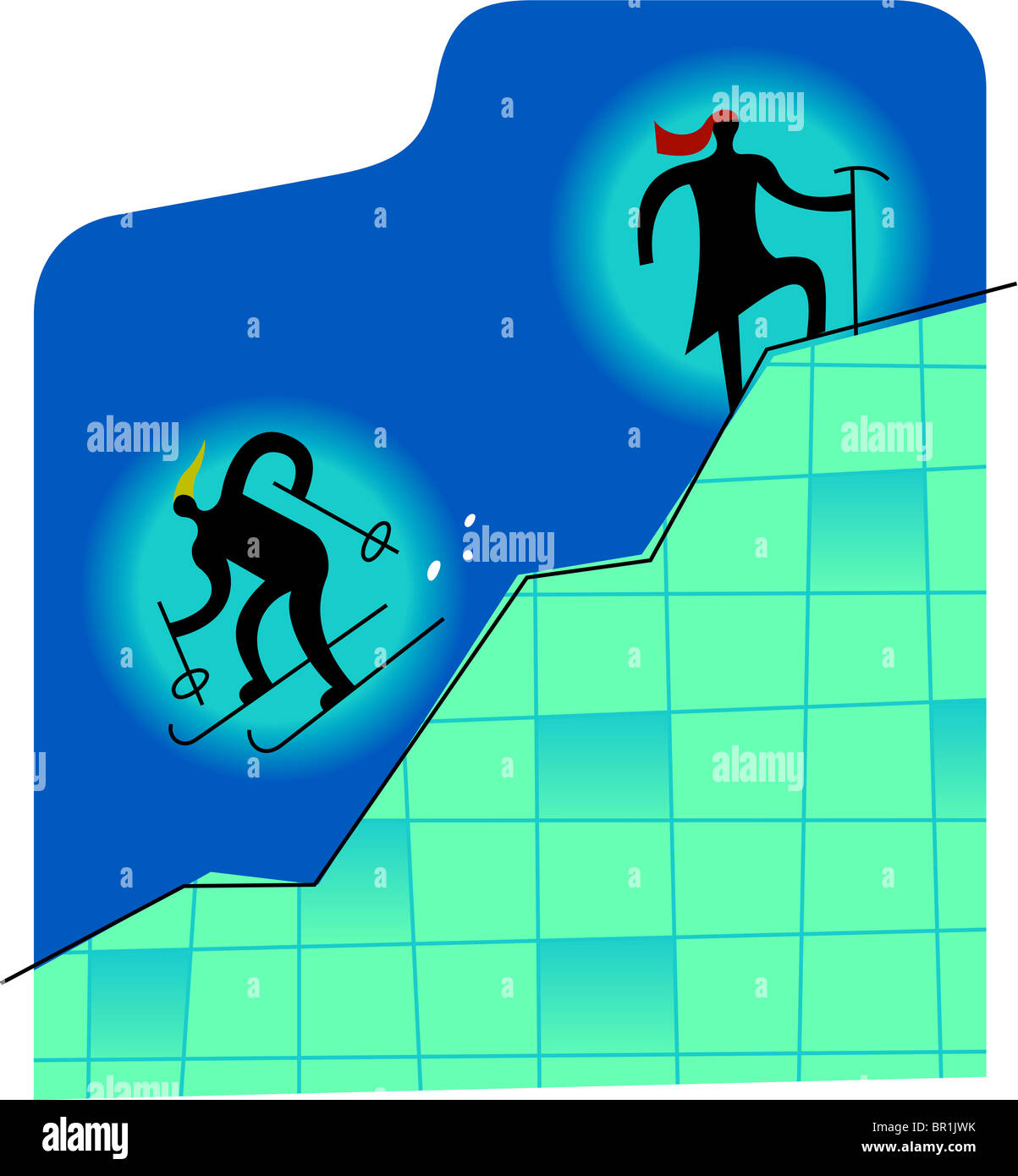 Slope of the graph hi-res stock photography and images - Alamy