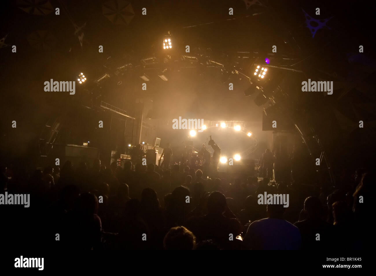 Rock band playing in a bar Stock Photo - Alamy