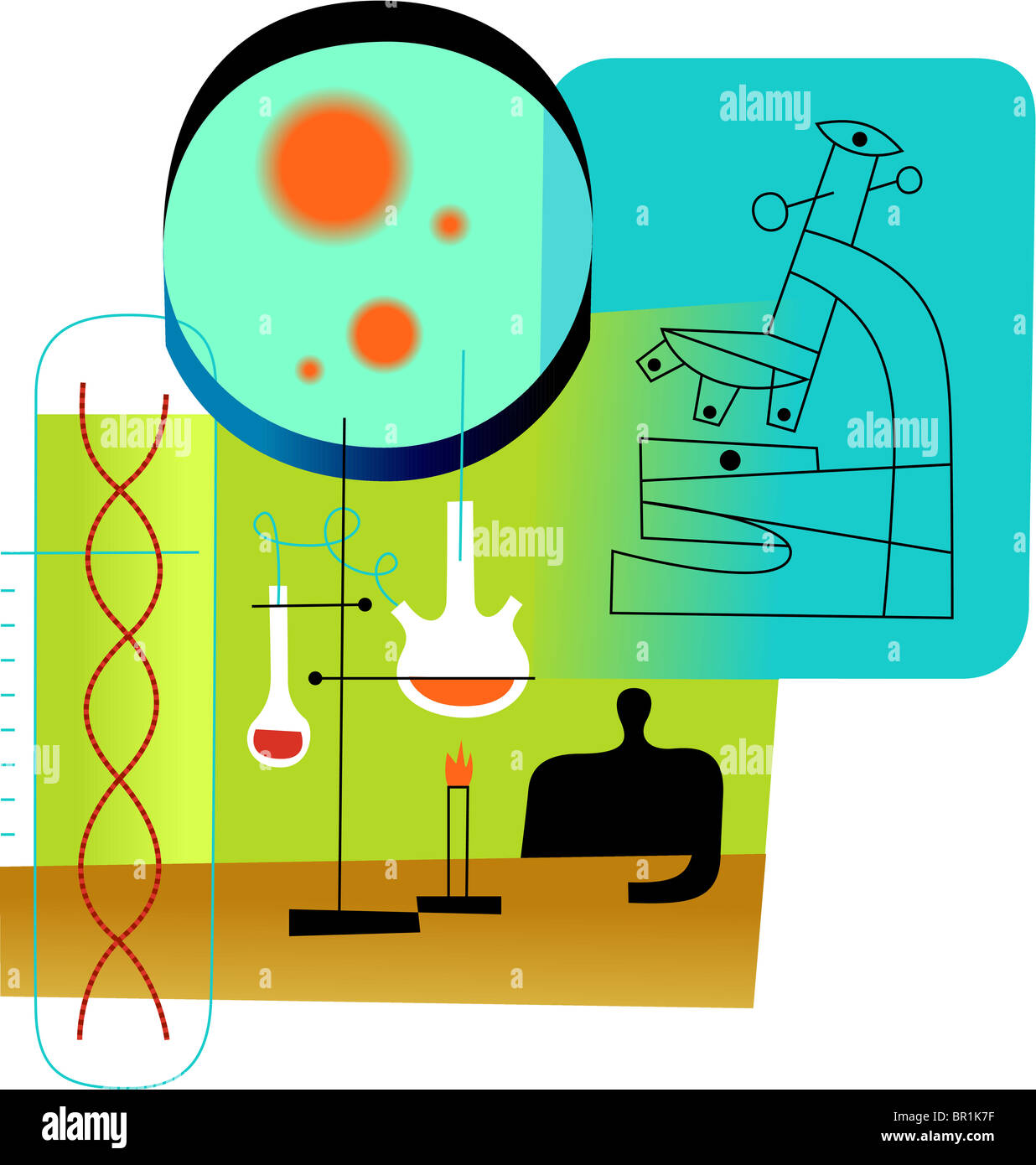 A collage about the Biotech Industry Stock Photo - Alamy