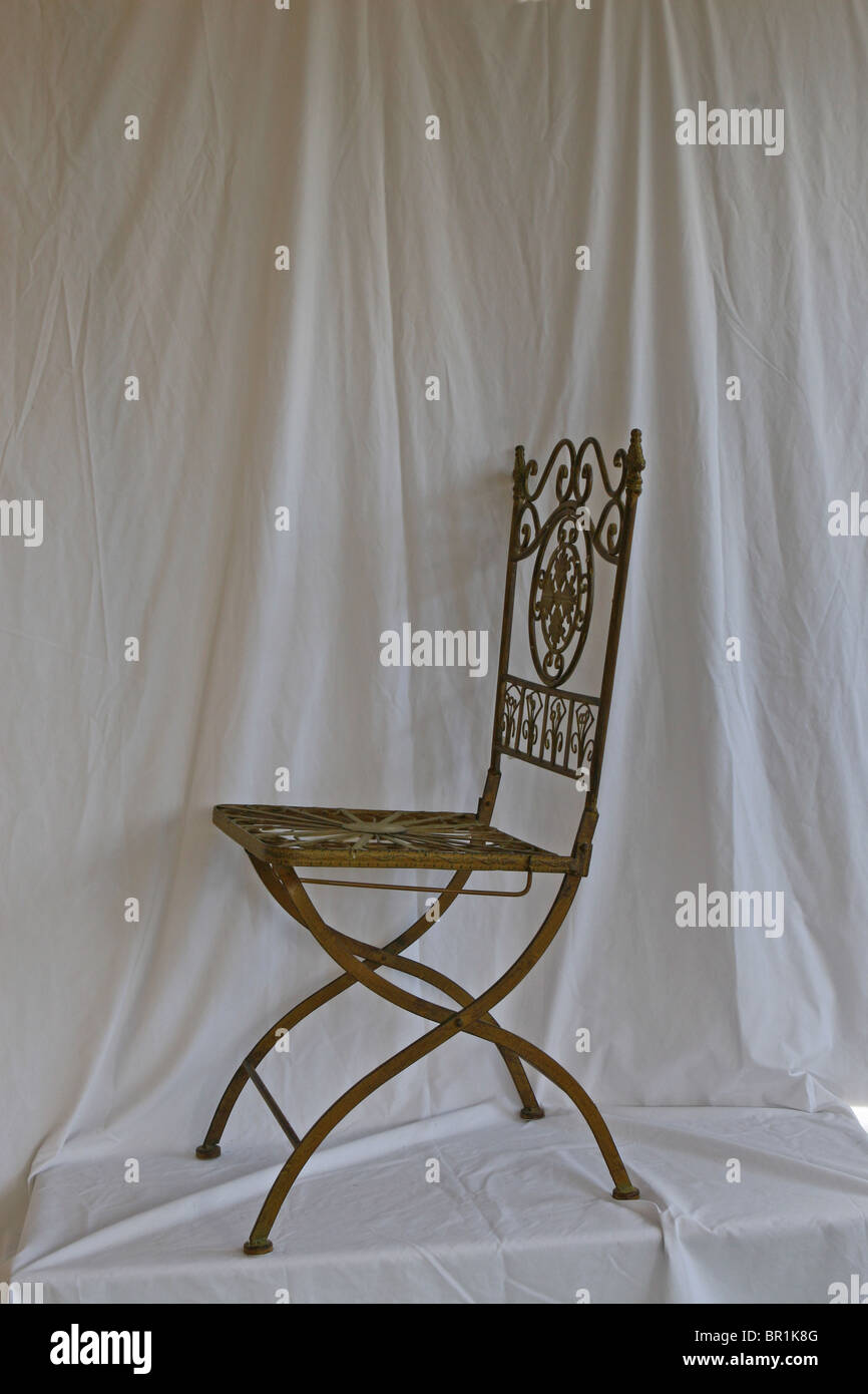 Still life steel chair Stock Photo - Alamy