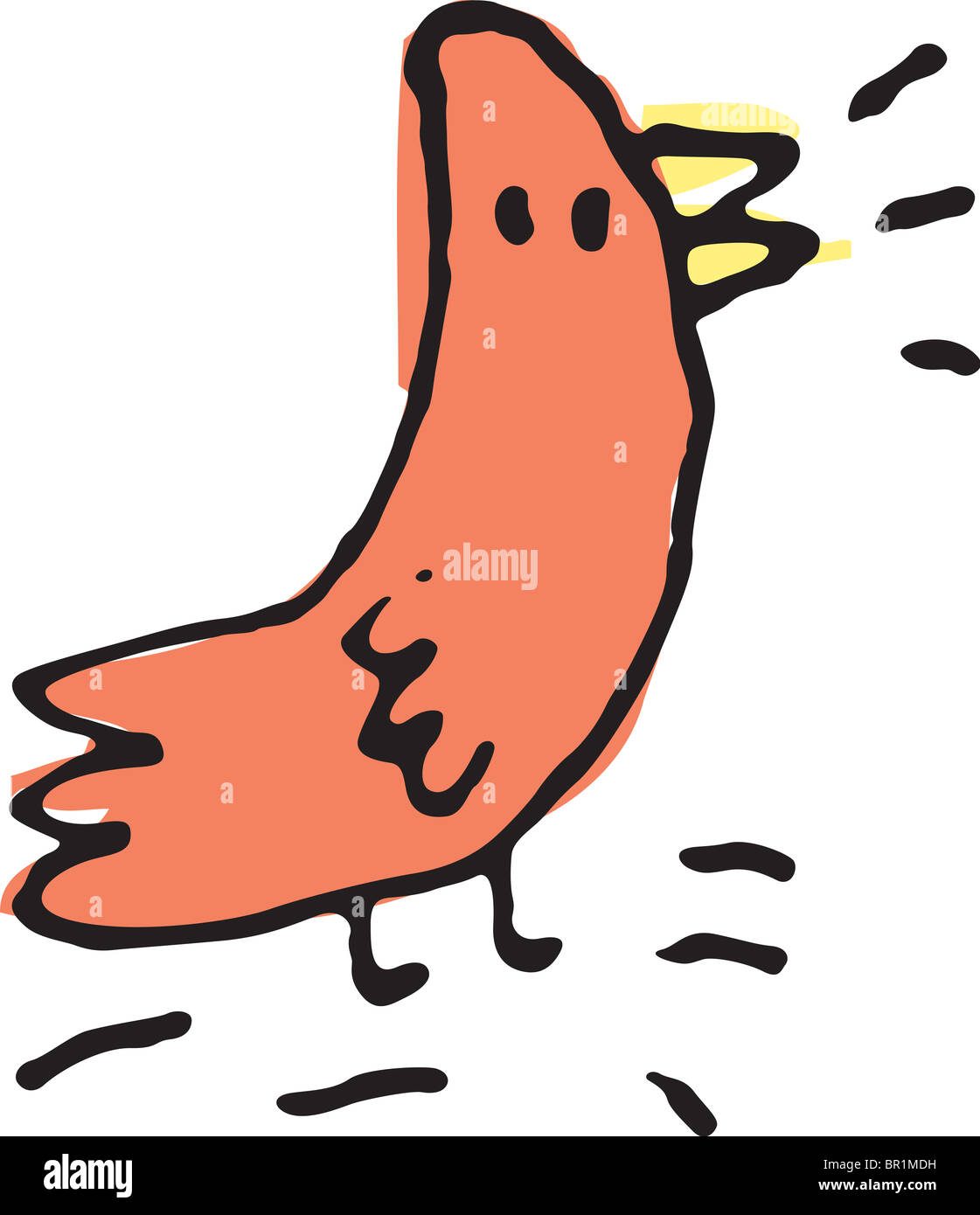 A bird chirping Stock Photo - Alamy