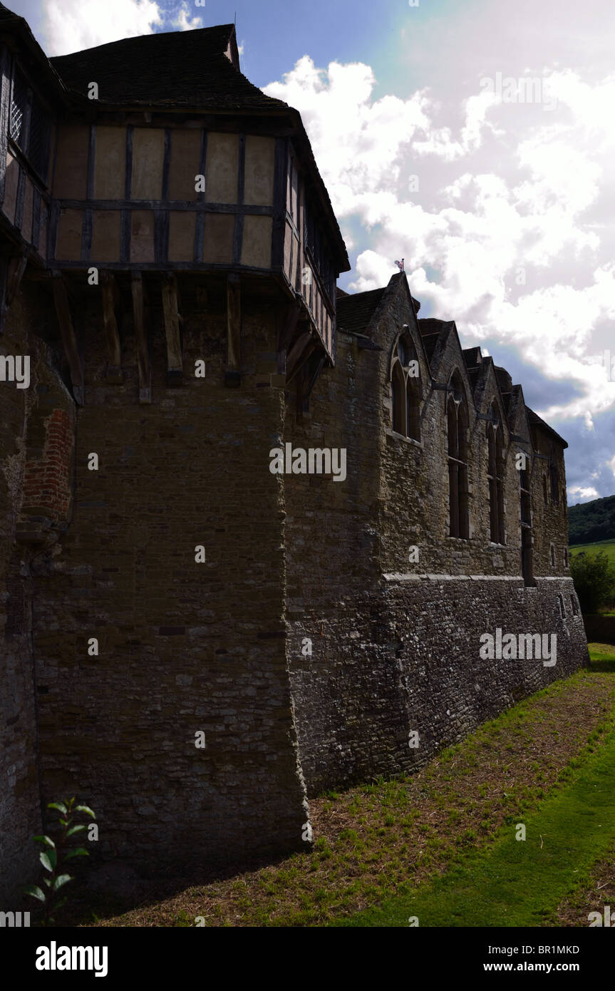 Stokesay Castle - North Tower and Banqueting Hall Stock Photo - Alamy