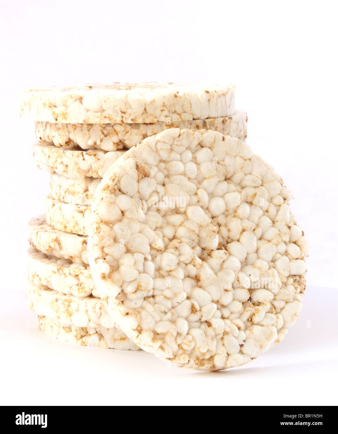 Stack of popped bread - healthy crispy bread Stock Photo - Alamy