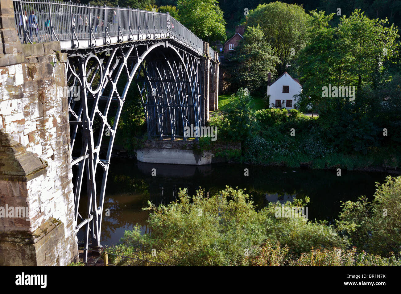 The world's first Iron bridge - at Ironbridge Stock Photo - Alamy