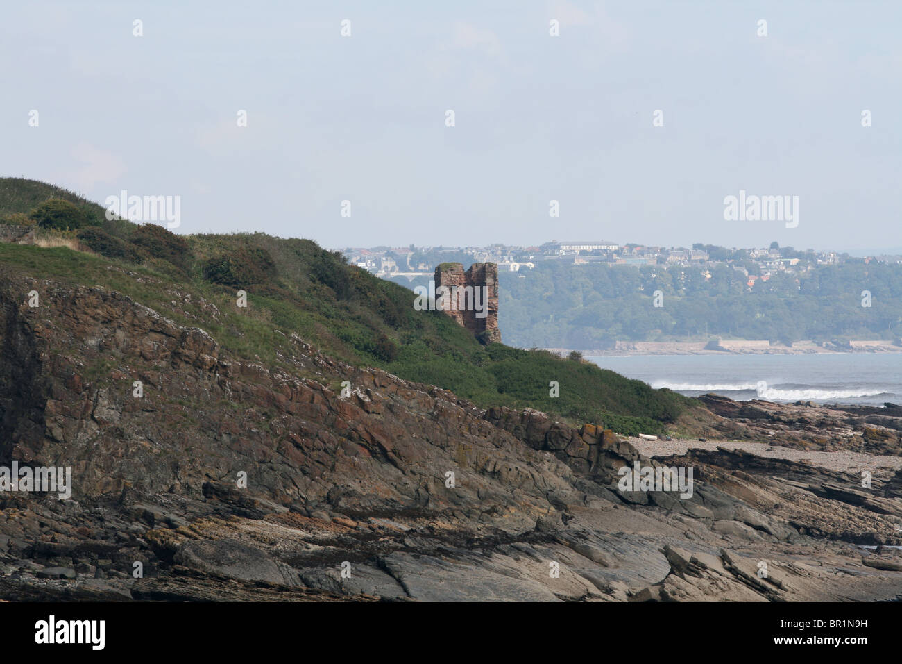 ruin of Seafield tower Fife Scotland September 2010 Stock Photo - Alamy