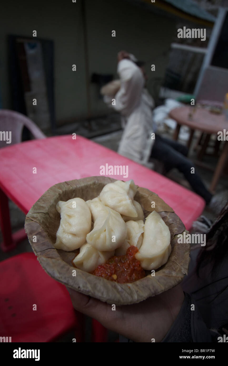 Sikkim momos in plate hi-res stock photography and images - Alamy