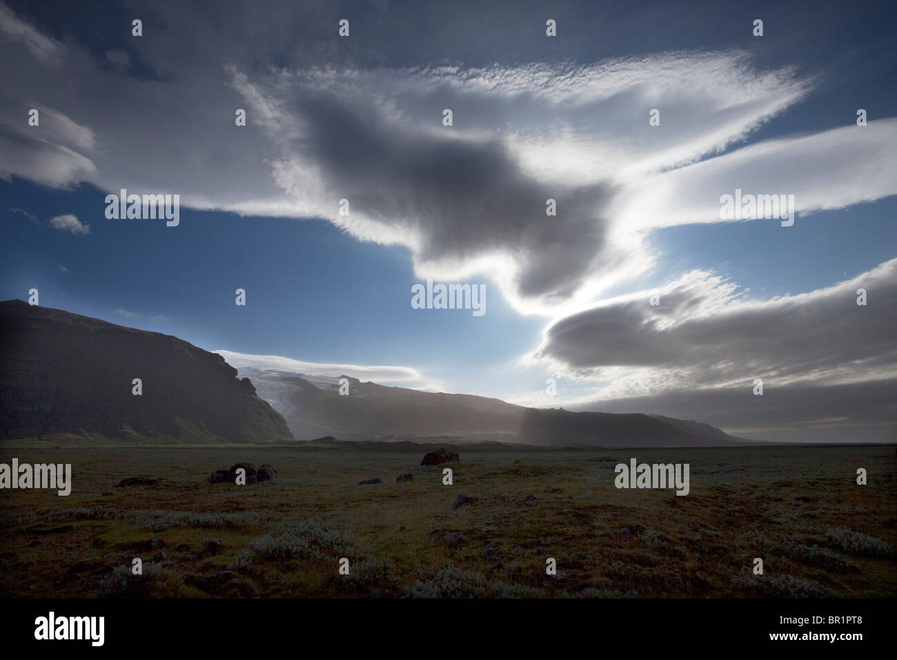 Morning Clouds, Skaftafell, Iceland Stock Photo - Alamy