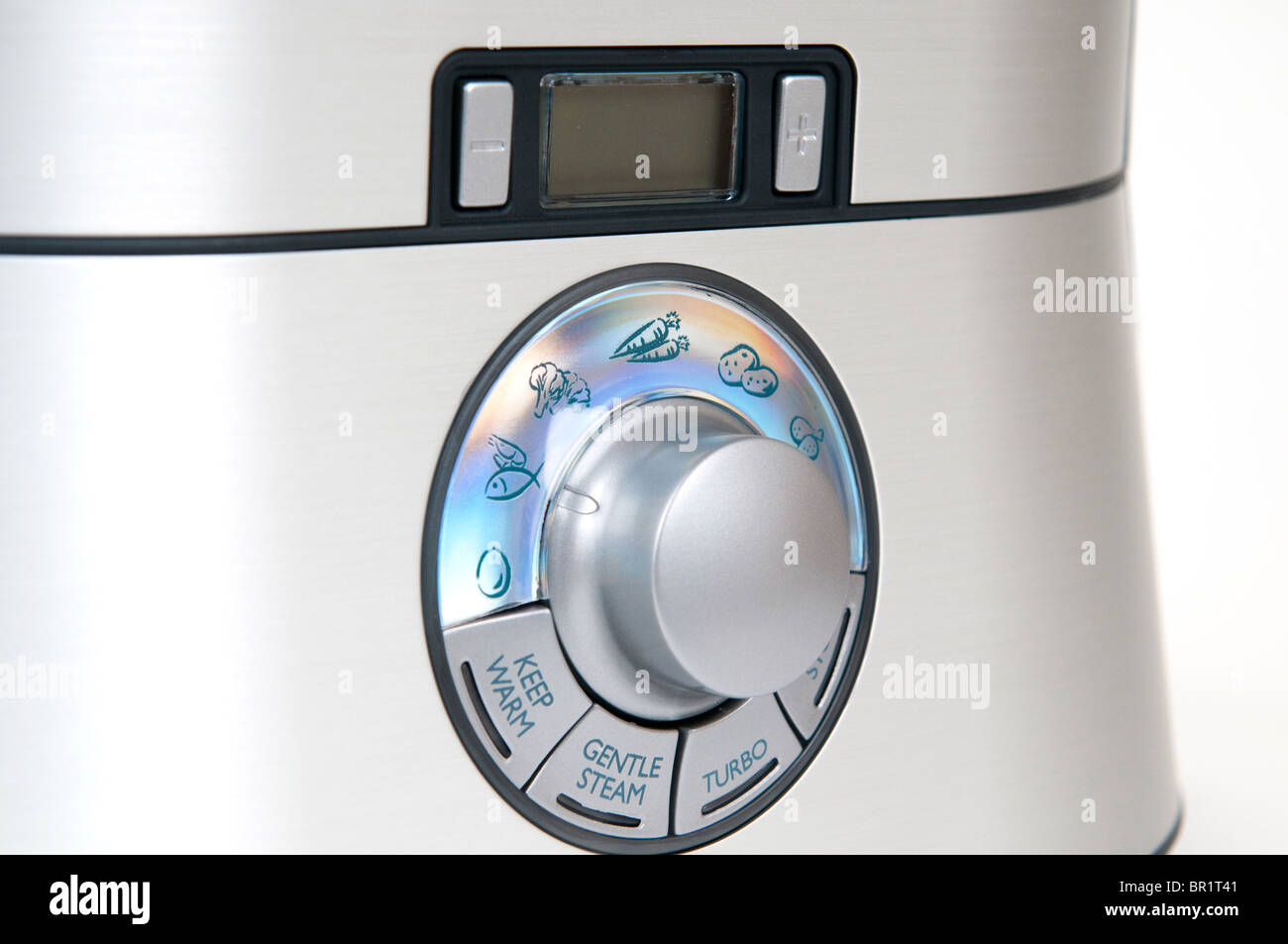 modern electric steamer on a white background Stock Photo - Alamy