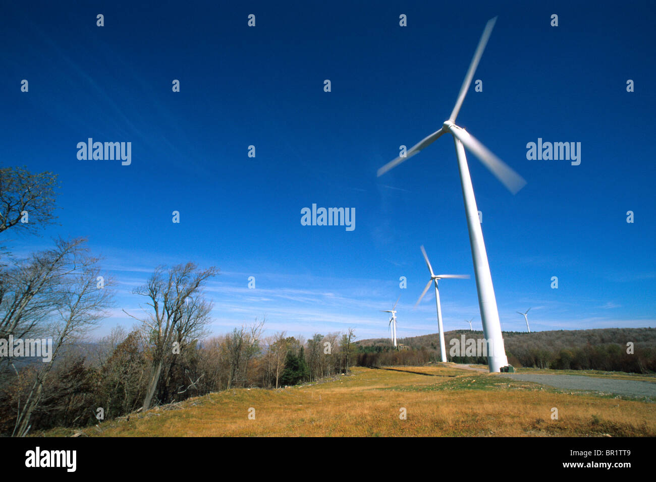 Power generatiing wind turbines outside of Thomas, WV Stock Photo - Alamy