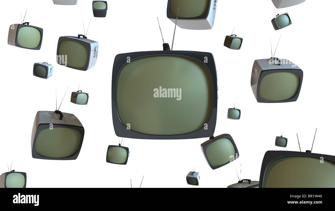 Old Style TV Sets Stock Photo - Alamy