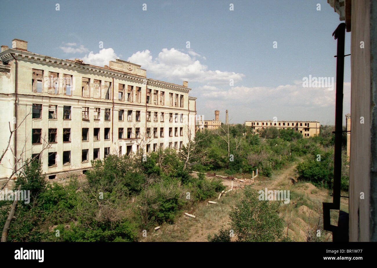 Soviet military ghost town Stock Photo - Alamy