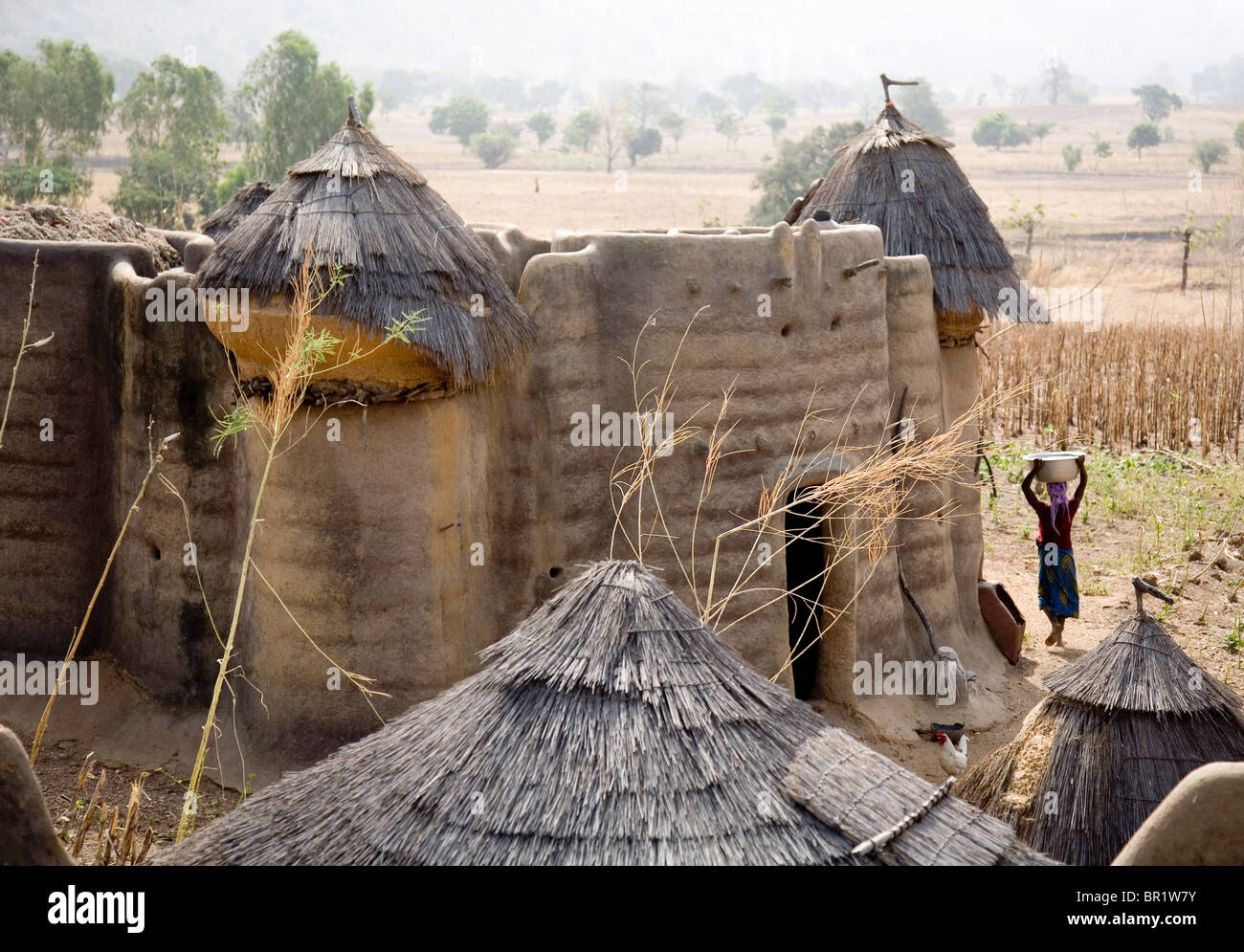 Tata house - Mud castles in Northern Togo Stock Photo - Alamy