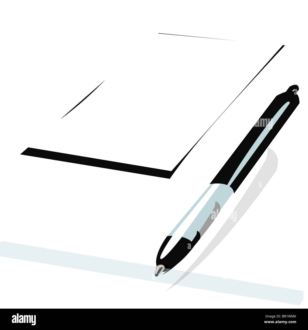 Illustrations pen and paper hi-res stock photography and images - Alamy