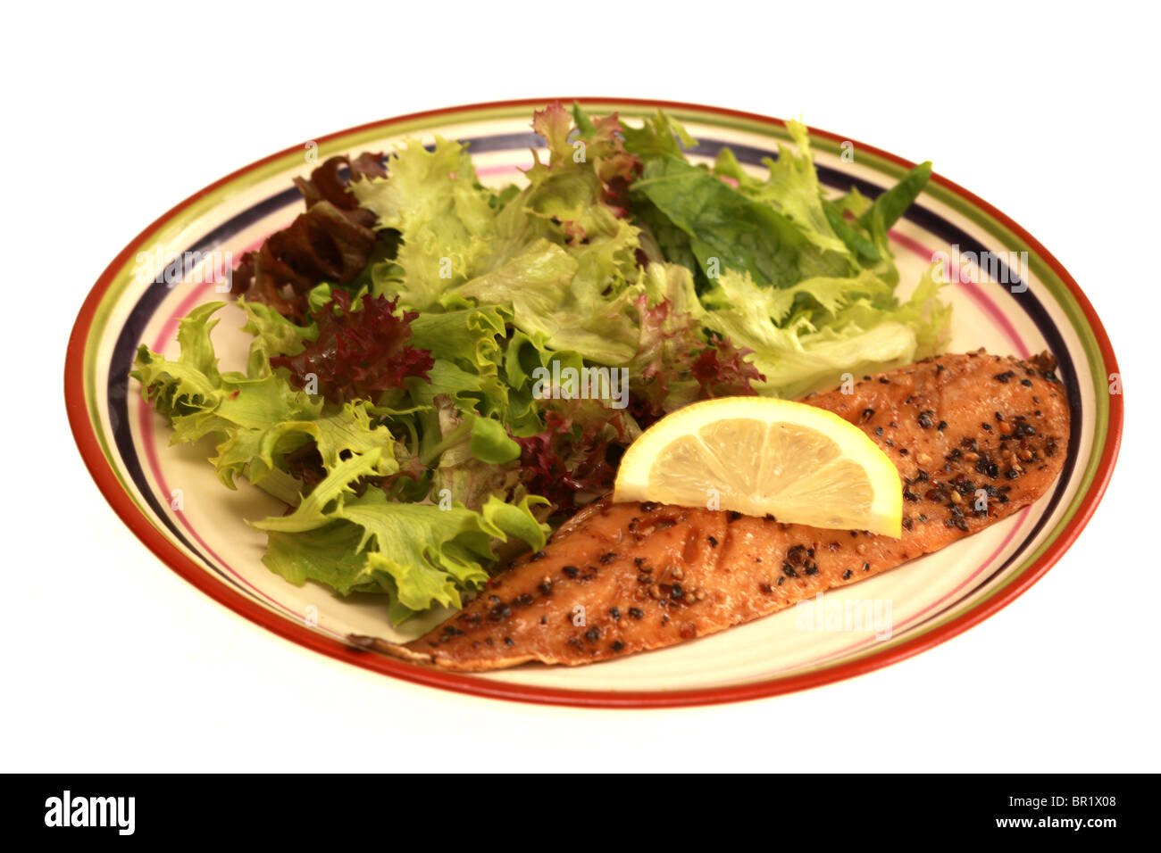Peppered Mackerel Salad Stock Photo - Alamy