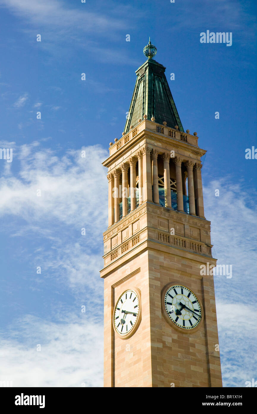 Australia, Queensland, Brisbane. Morning View of Brisbane City Hall ...