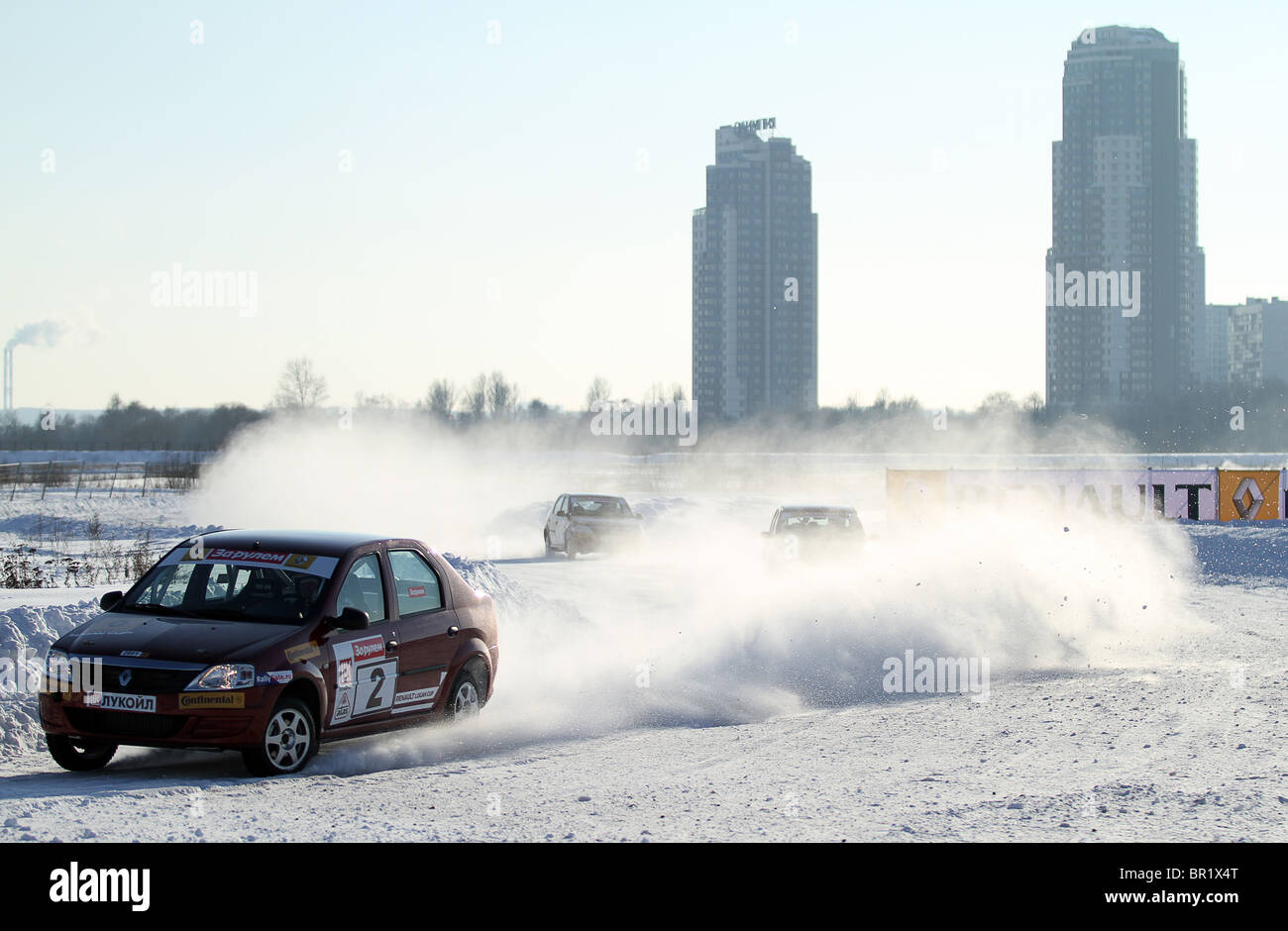 MOSCOW, RUSSIA, 2010: 21st traditional Race Stars "Za rulyom" on the ...