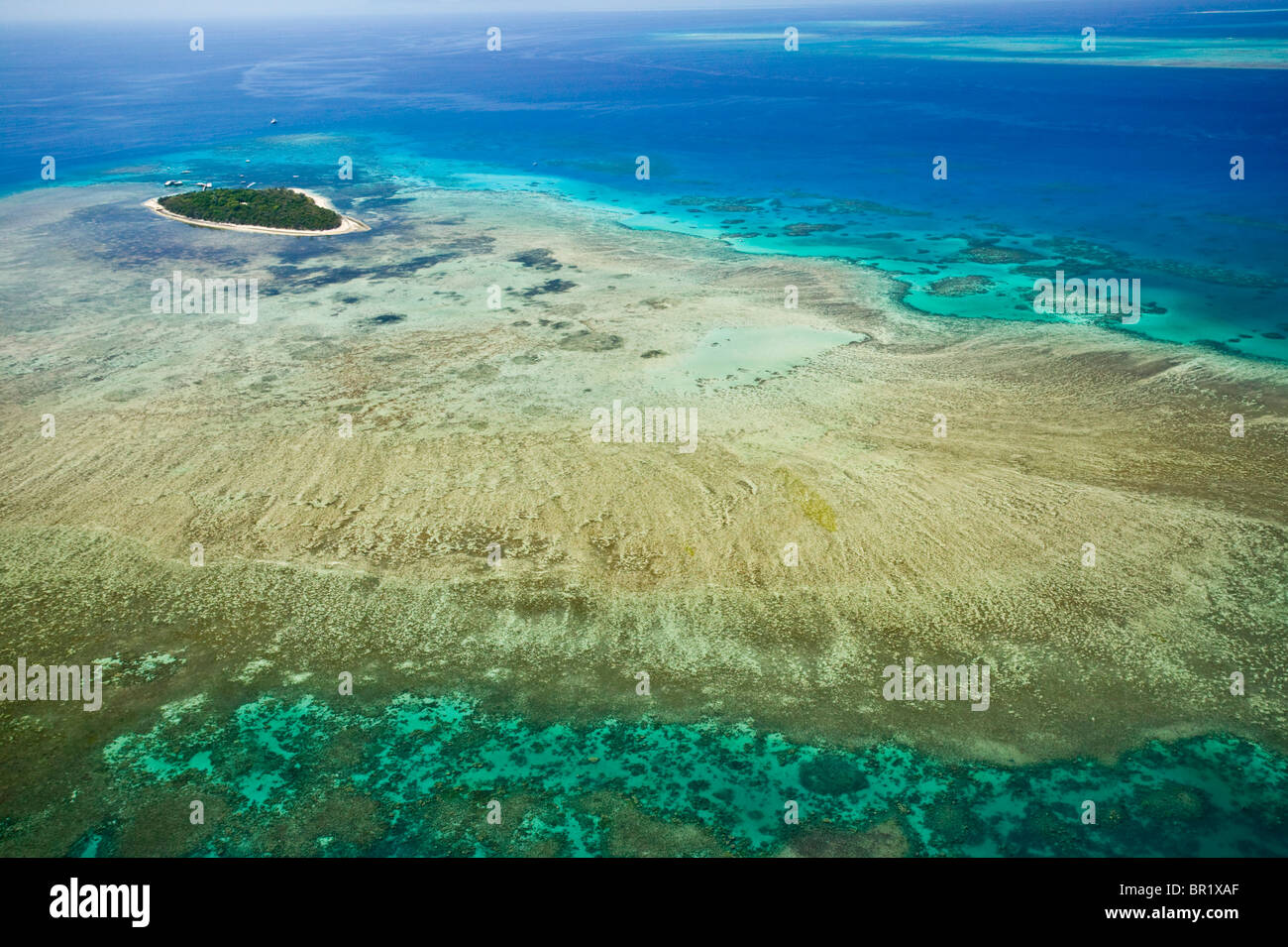 Australia, Queensland, North Coast, Cairns Area. The Great Barrier Reef ...