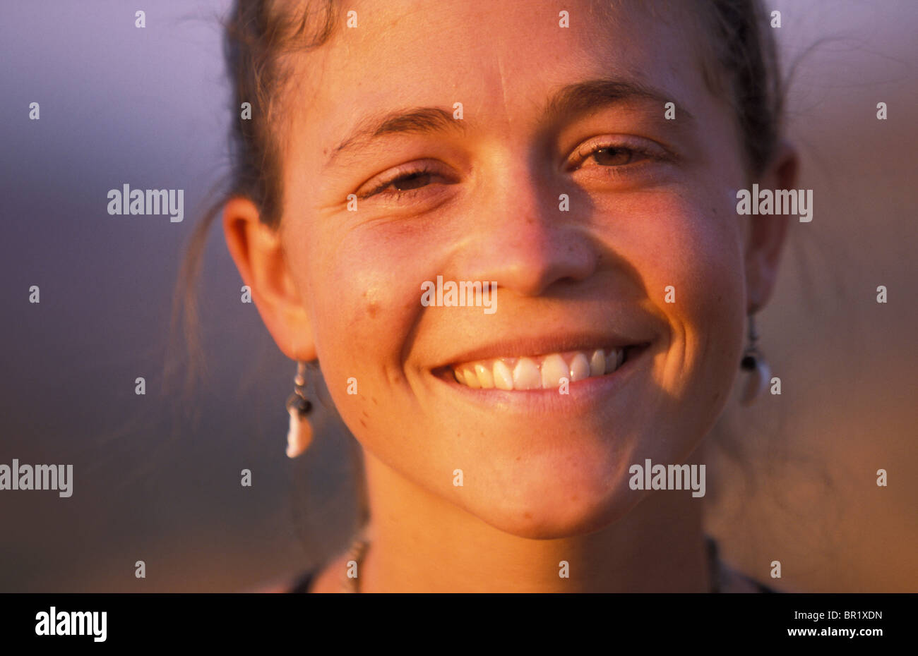 Headshot / portrait of a female climber in Hampi, India Stock Photo - Alamy
