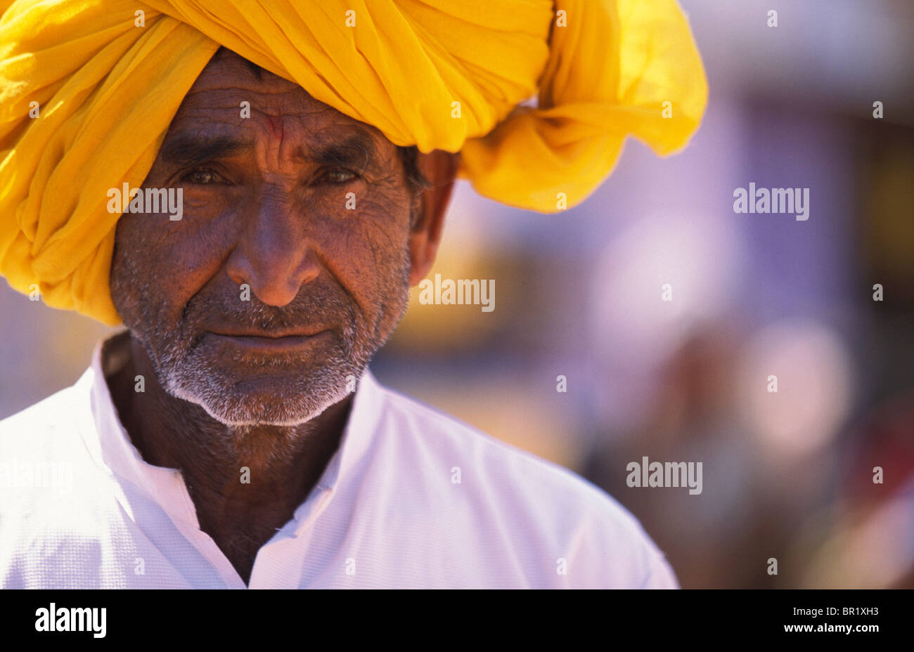 Headshot / portrait of a male villager wearing traditional clothing in ...