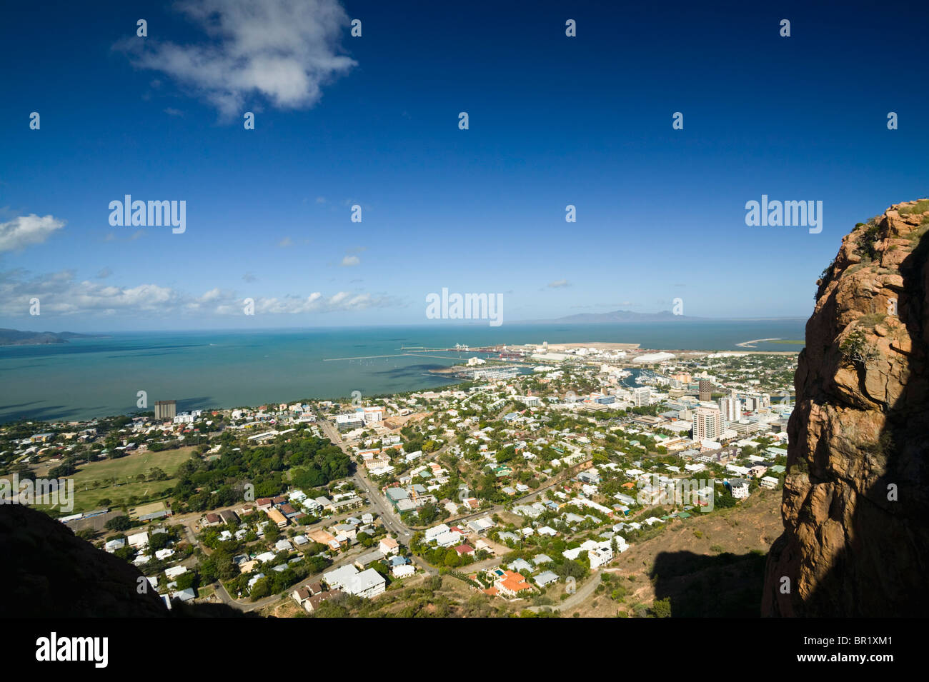 Australia, Queensland, North Coast, Townsville. Castle Hill - View of ...