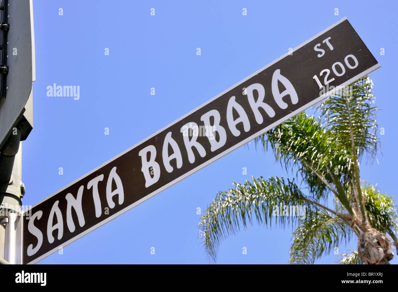 Street sign in Santa Barbara, California, USA Stock Photo - Alamy