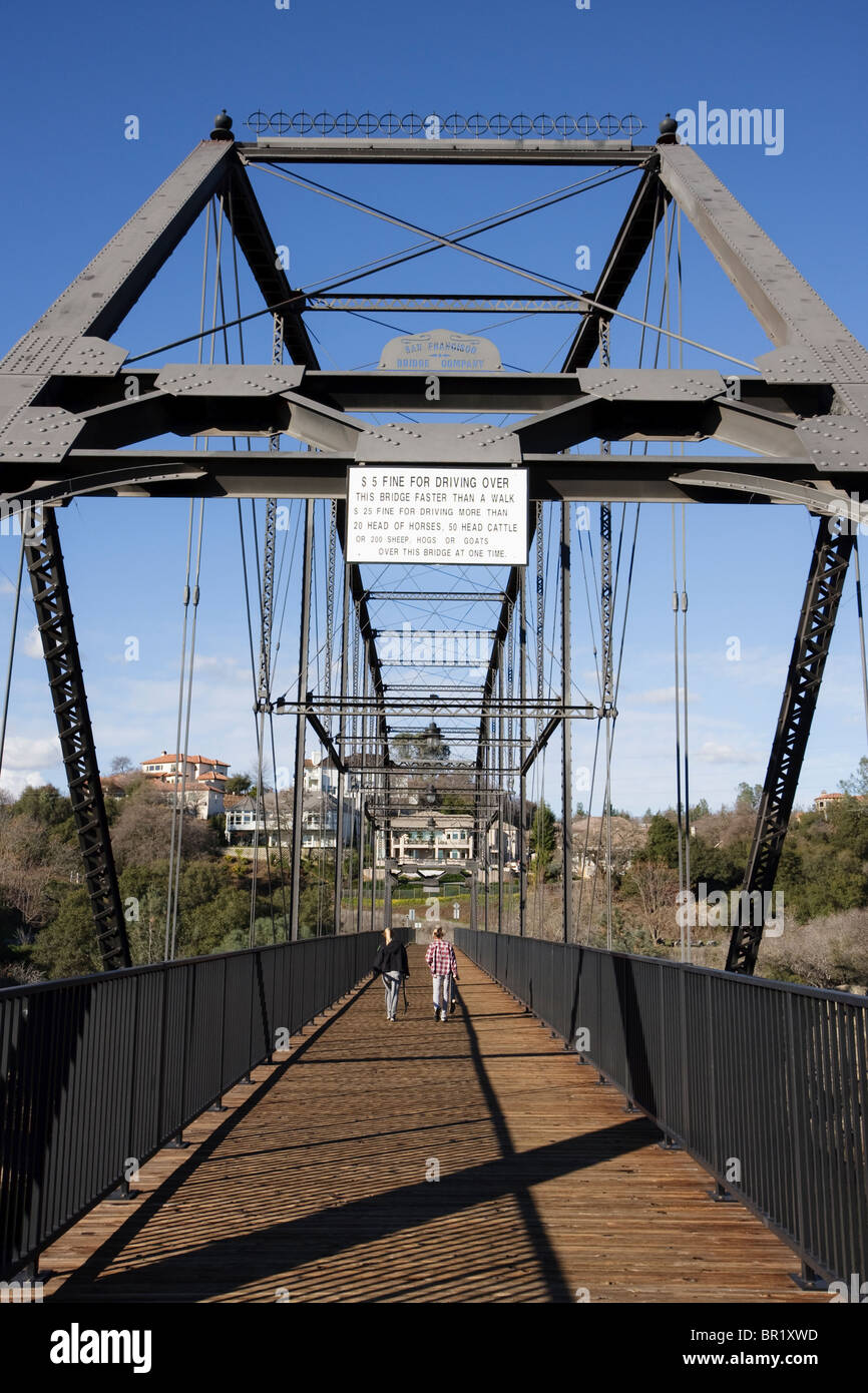 Historic Folsom Truss Bridge Stock Photo - Alamy