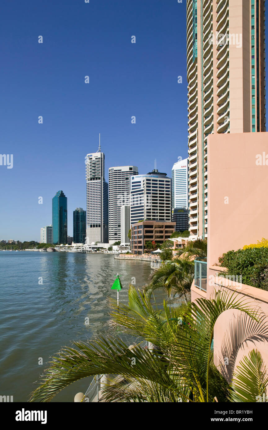 Australia, State of Queensland, Brisbane. Highrise office buildings at ...