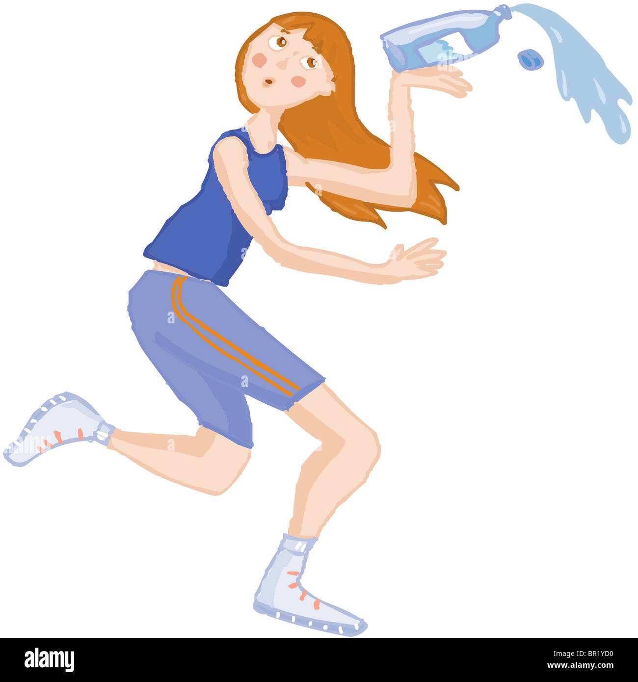 Cartoon water bottle hi-res stock photography and images - Alamy