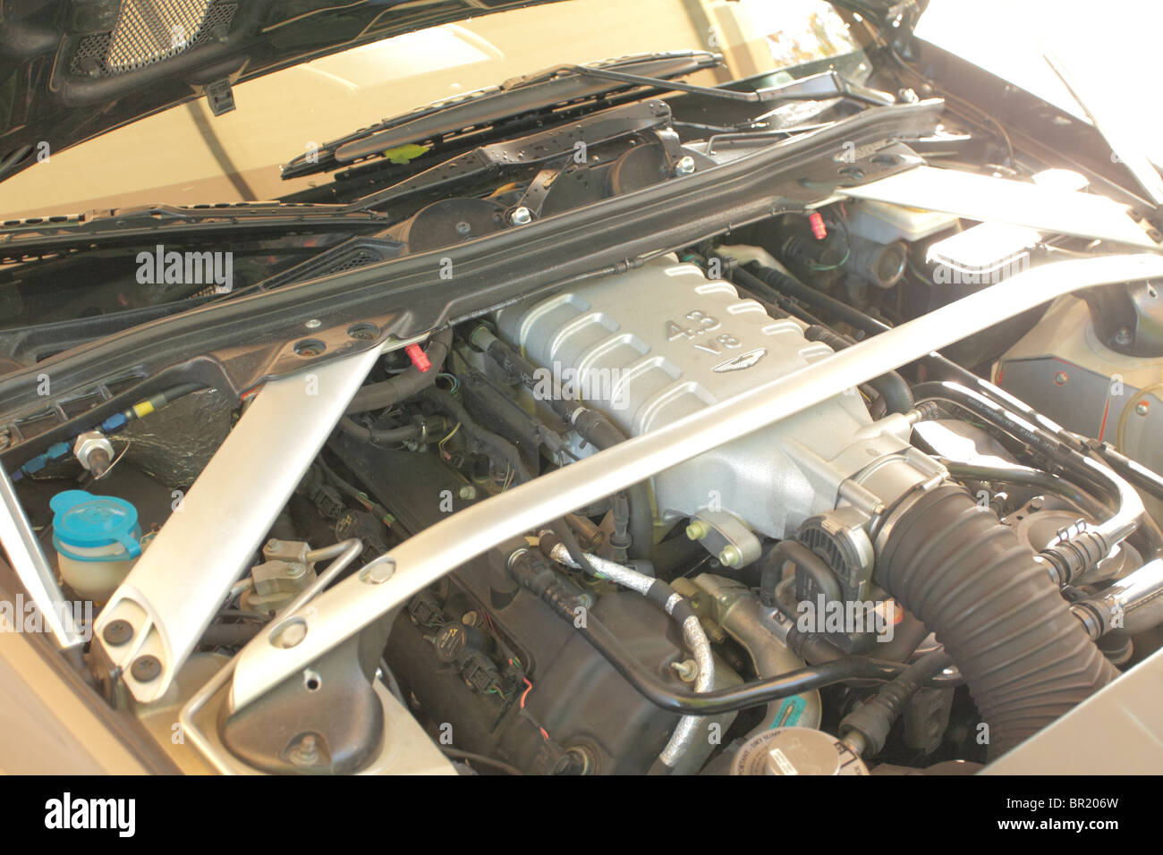 Aston Martin race car engine Stock Photo - Alamy