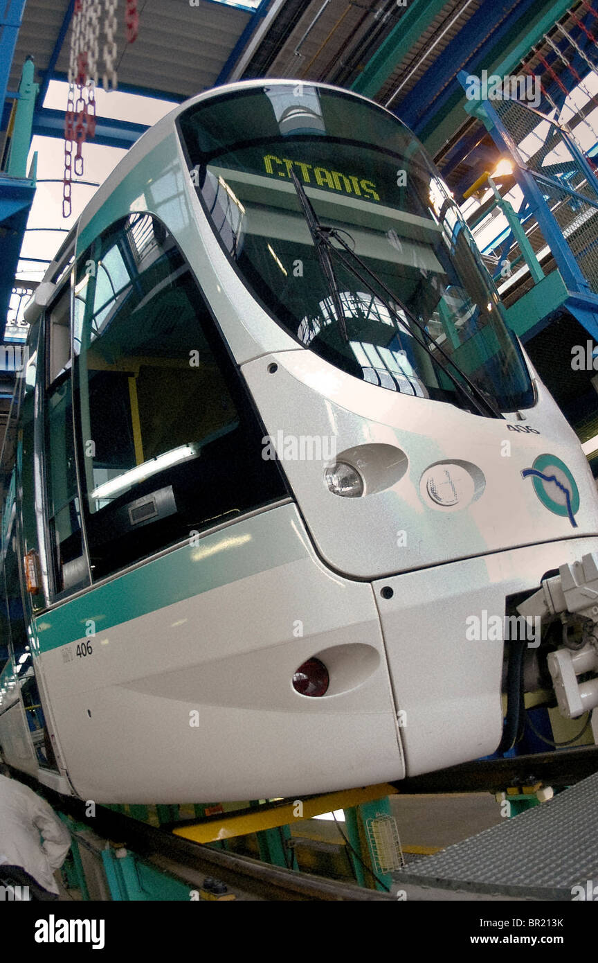 SNCF MAINTENANCE FACTORY, TRAMWAY TW 01, ALSTOM INC., TYPE "CITADIS ...