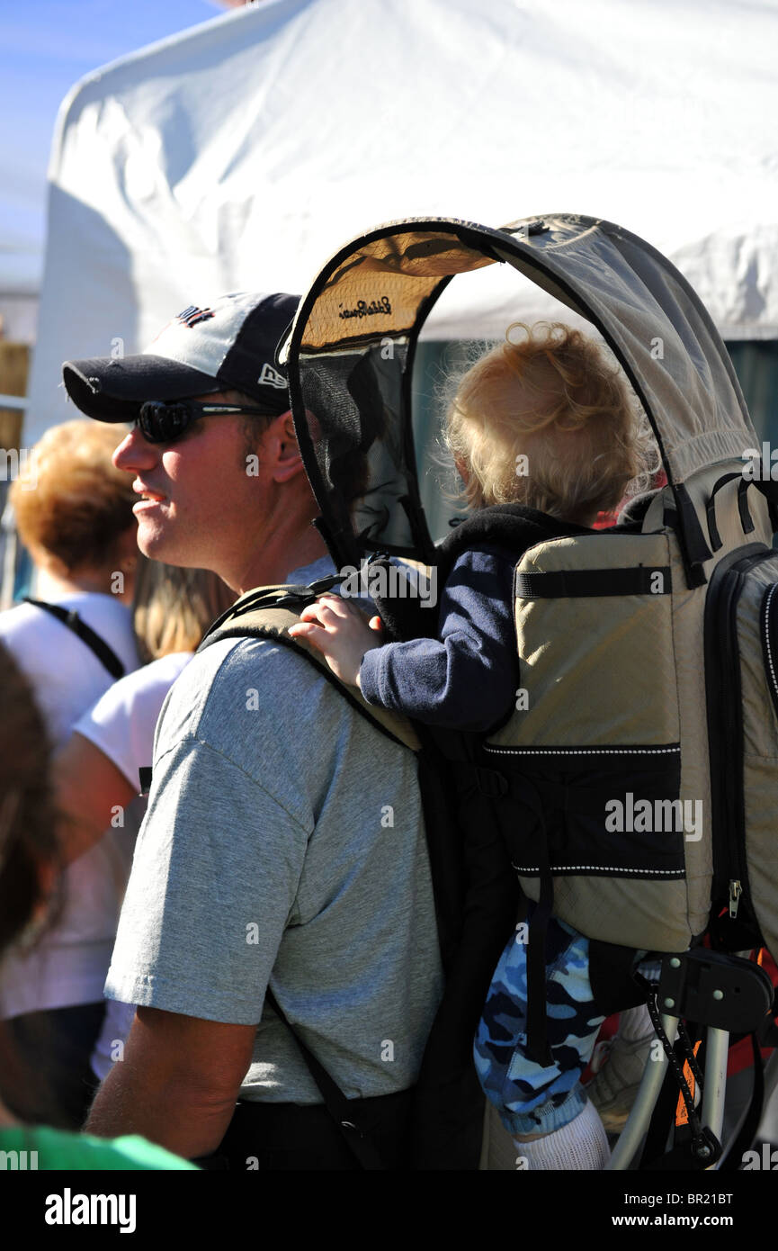 Child back carrier hi-res stock photography and images - Alamy