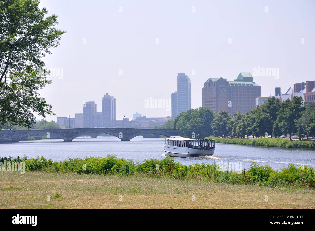 Boston skyline with the Charles River, Massachusetts, USA Stock Photo ...
