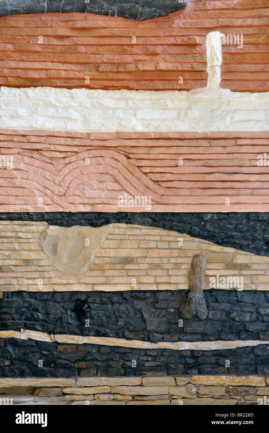 Geologic column in Creation Evidence Museum, Glen Rose, Texas, USA ...