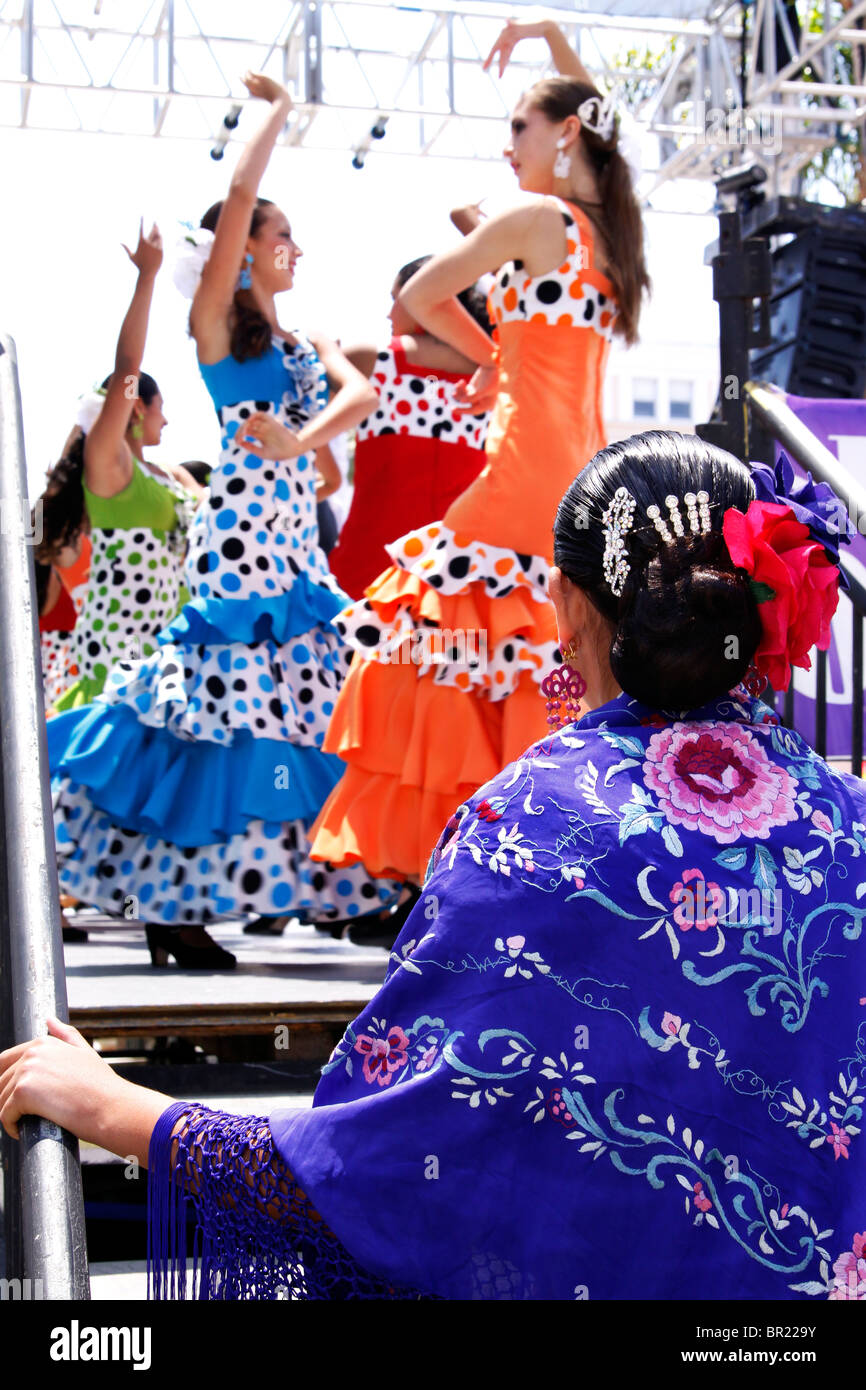 Flamenco dancers perform during Old Spanish Days celebration in Santa ...
