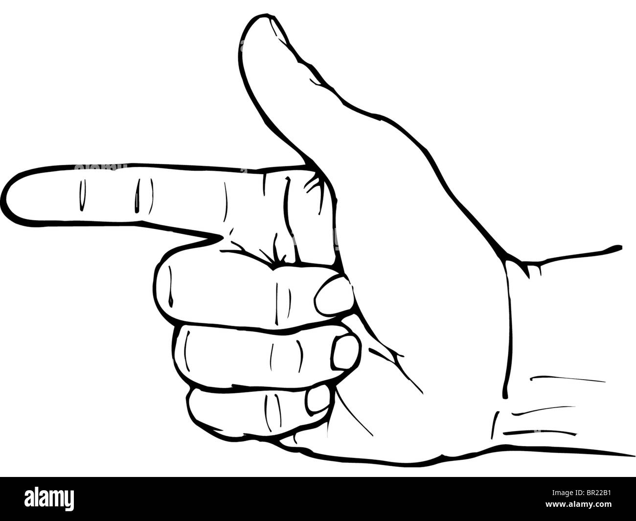 Hand pointing drawing hi-res stock photography and images - Alamy