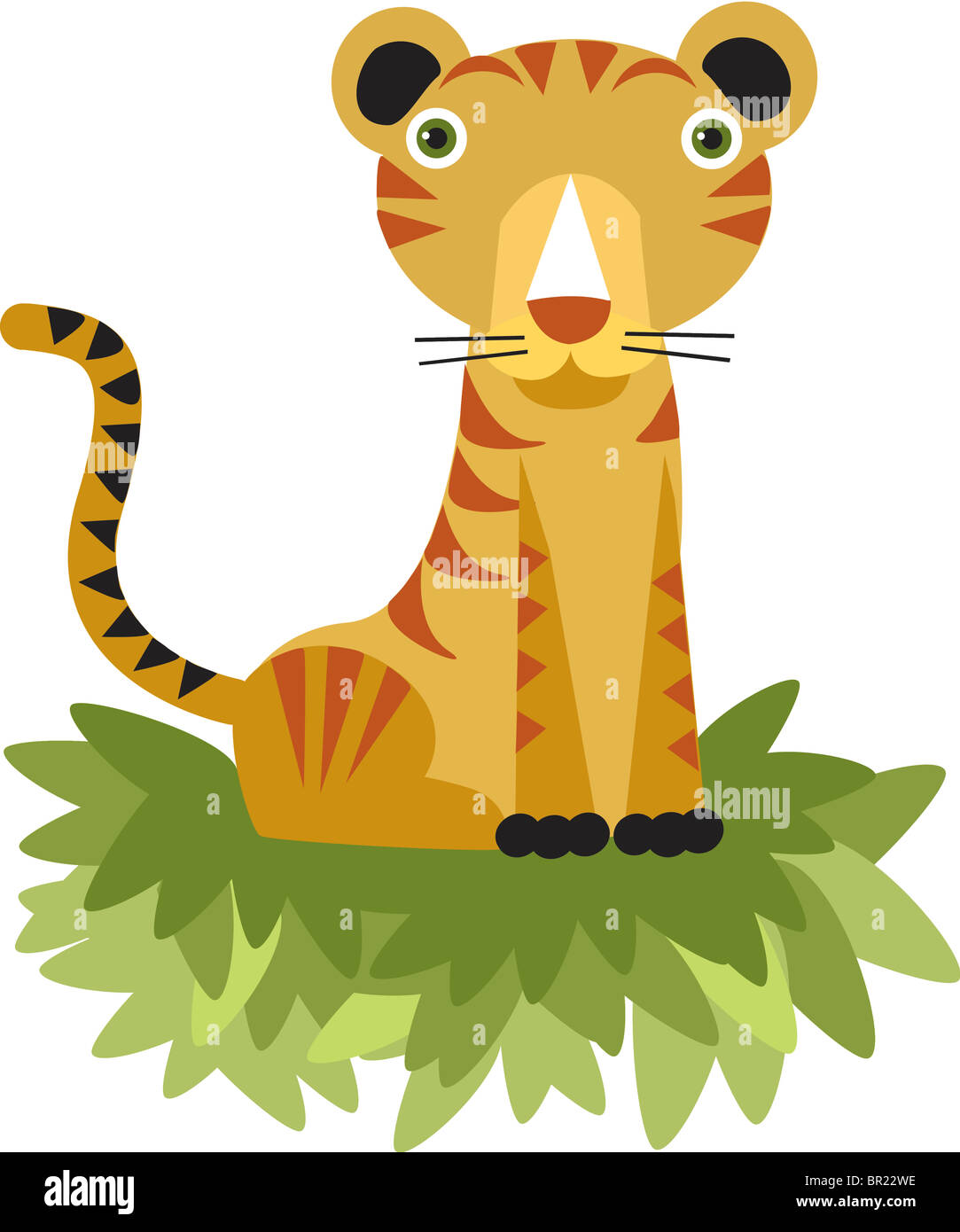 Drawing of a tiger Stock Photo - Alamy