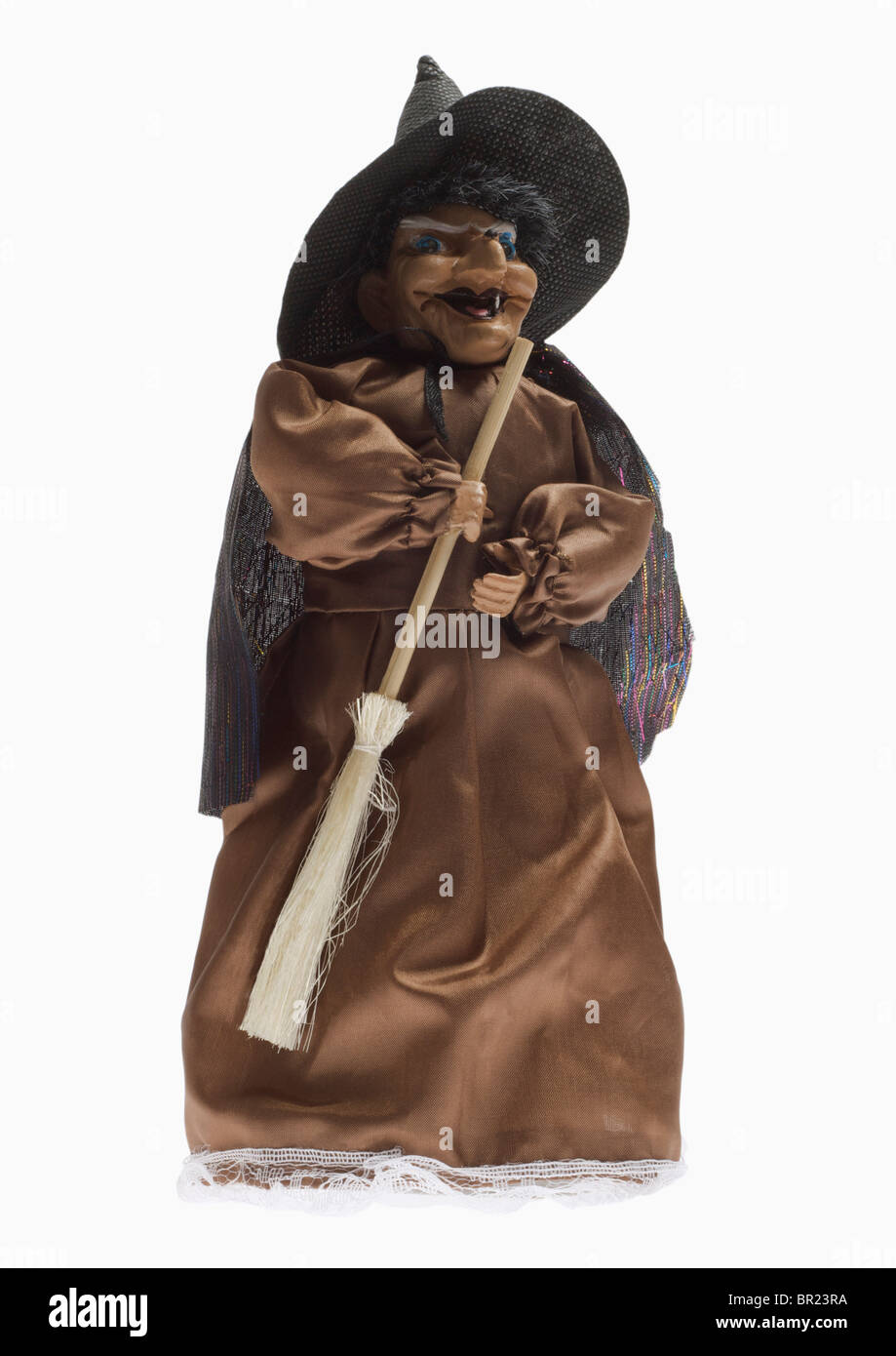 Witch on white background Stock Photo - Alamy