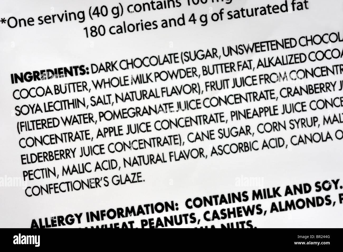 Ingredients ingredient list chocolate packaged food nutrition ...
