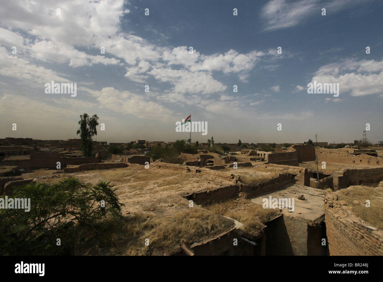 Rooftop view of the Erbil Citadel, locally called Qalat situated in the ...