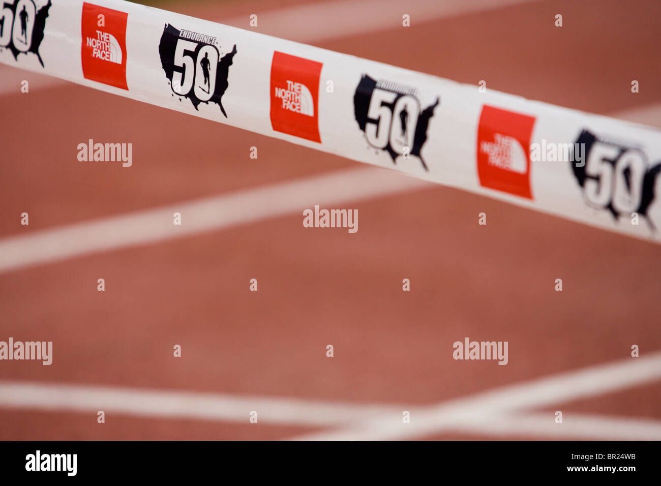 The finish line at a marathon in Anchorage, Alaska Stock Photo - Alamy