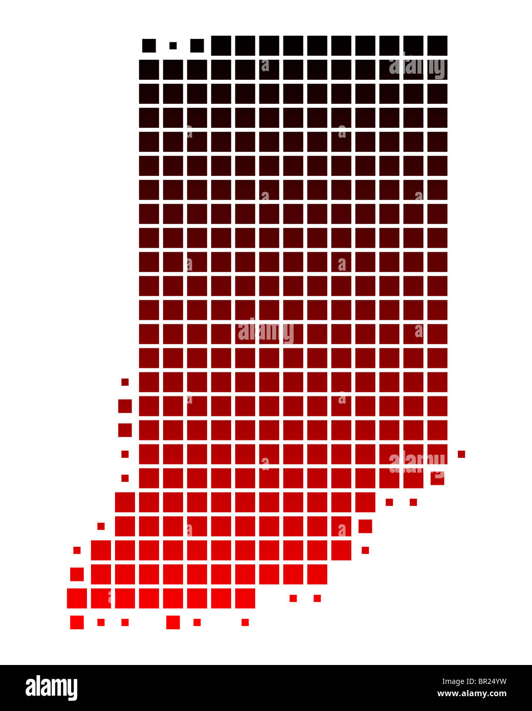 Map of Indiana Stock Photo - Alamy