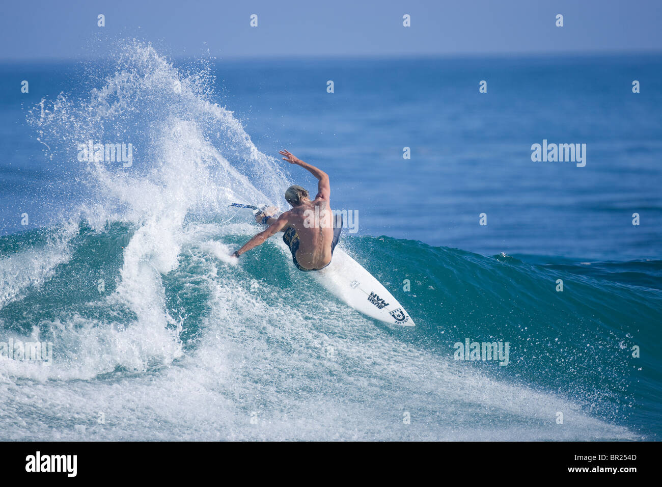 surfer performaing a carving manouver, Hawaii Stock Photo - Alamy