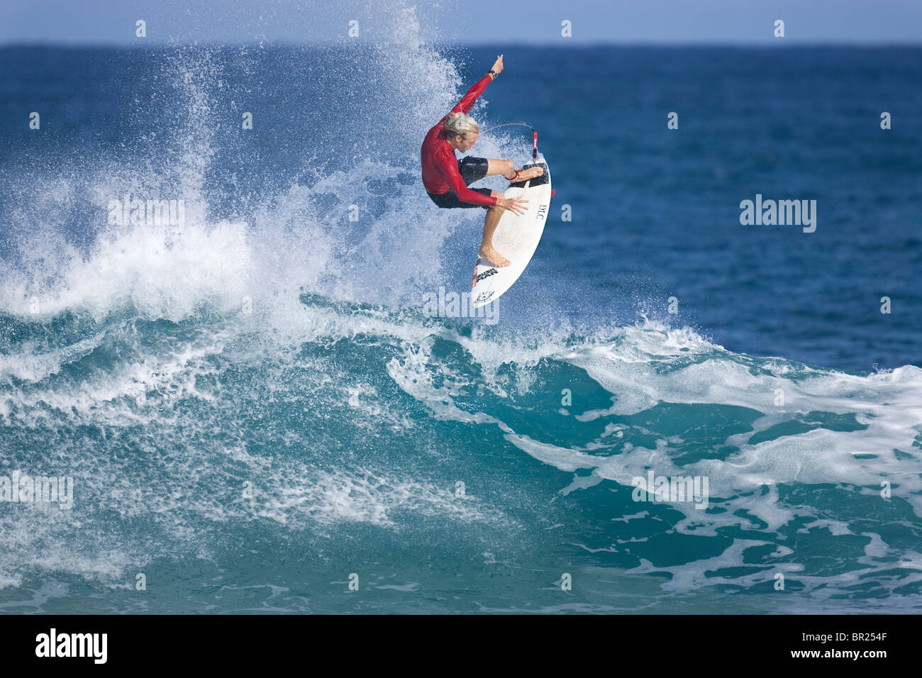 surfer performing an ariel manoeuvre, Hawaii Stock Photo - Alamy