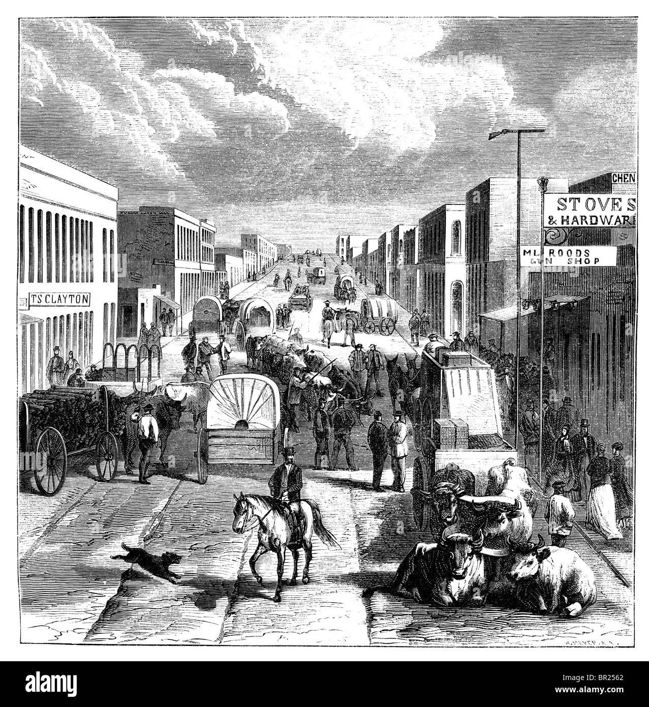 A Street in Denver Stock Photo - Alamy