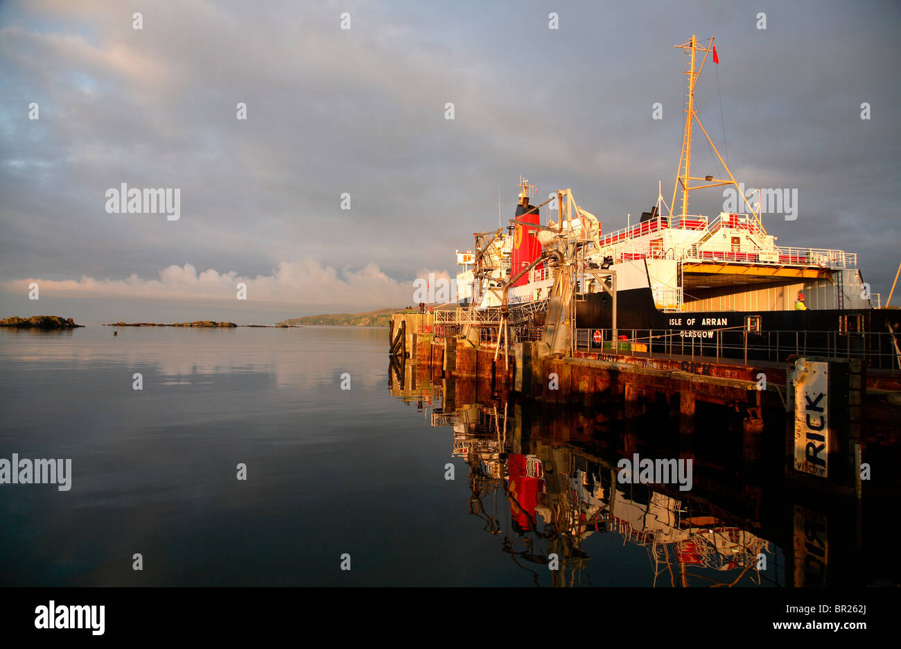 Scotland Islay Port Ellen Ferry at dawn Stock Photo - Alamy