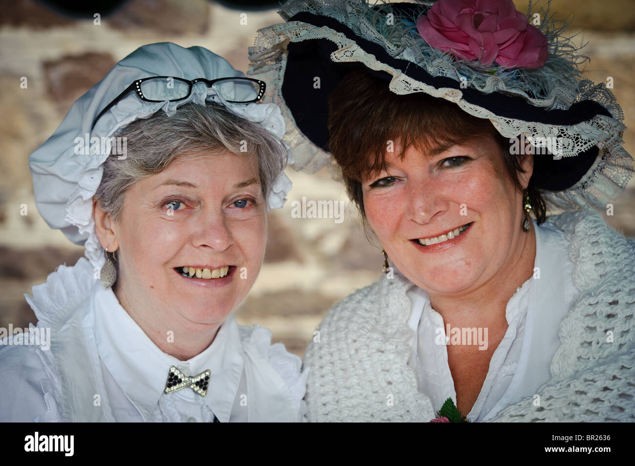 Victorian Ladies at the New Lanark Victorian Fair Stock Photo - Alamy