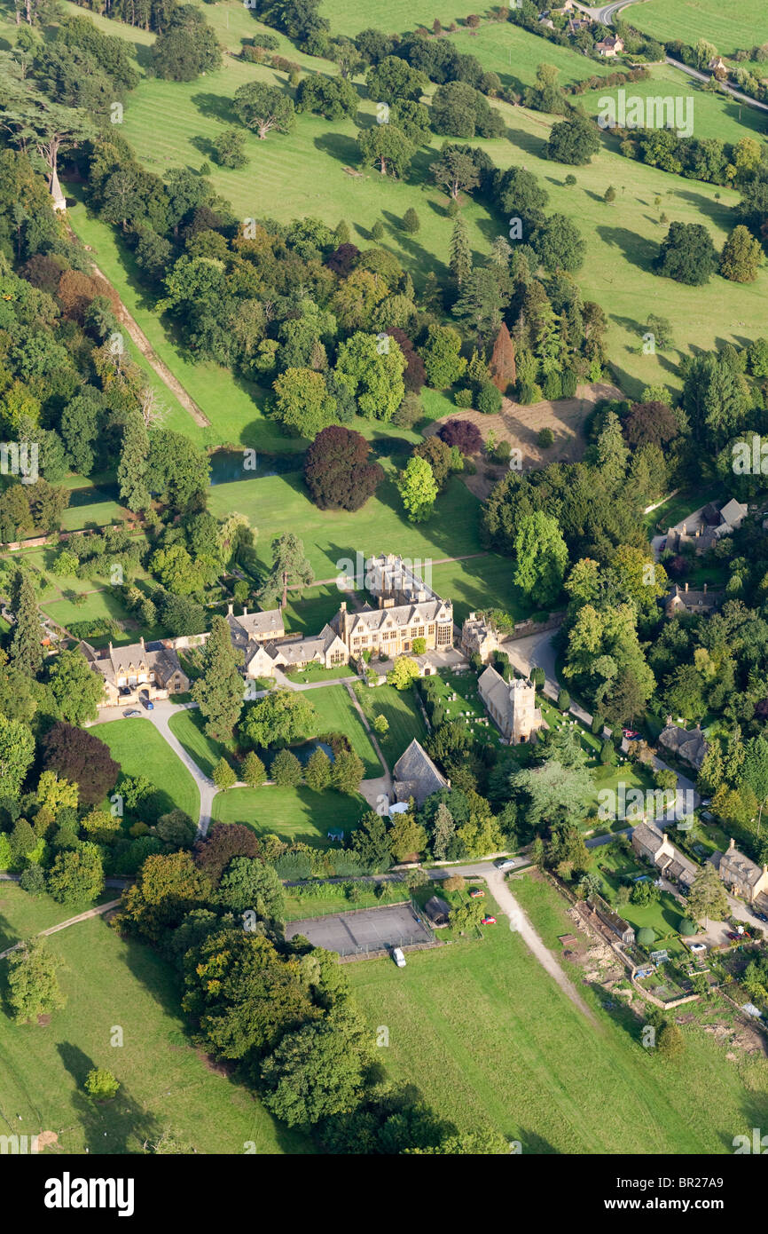 Aerial view cotswold mansion hi-res stock photography and images - Alamy
