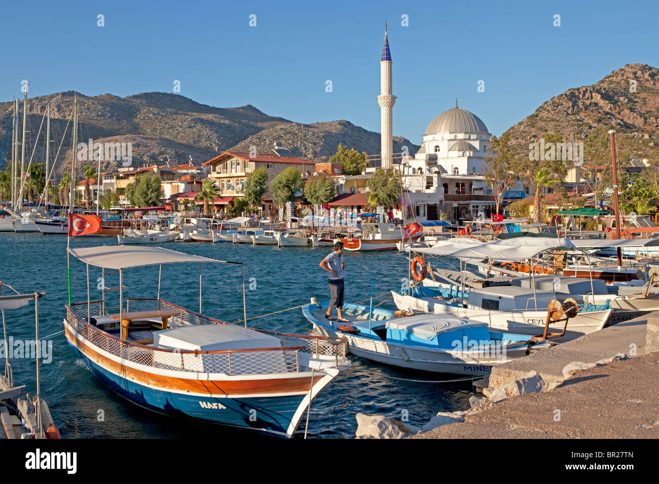 Bozburun Town, Bozburun Peninsula, West coast, Turkey Stock Photo - Alamy